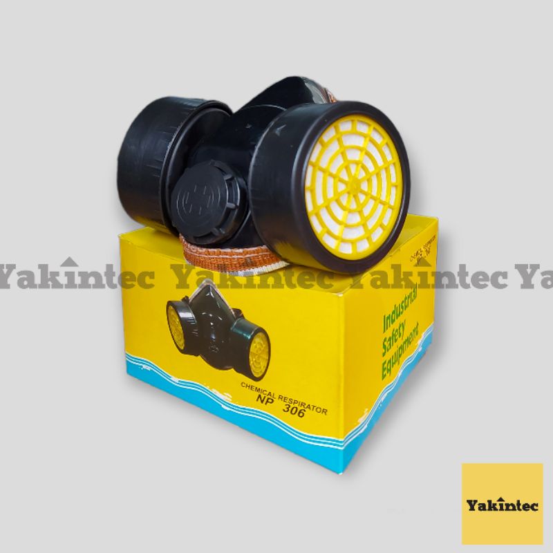 Jual Masker Safety Mask Chemical Respirator Double Model BLUE EAGLE ...