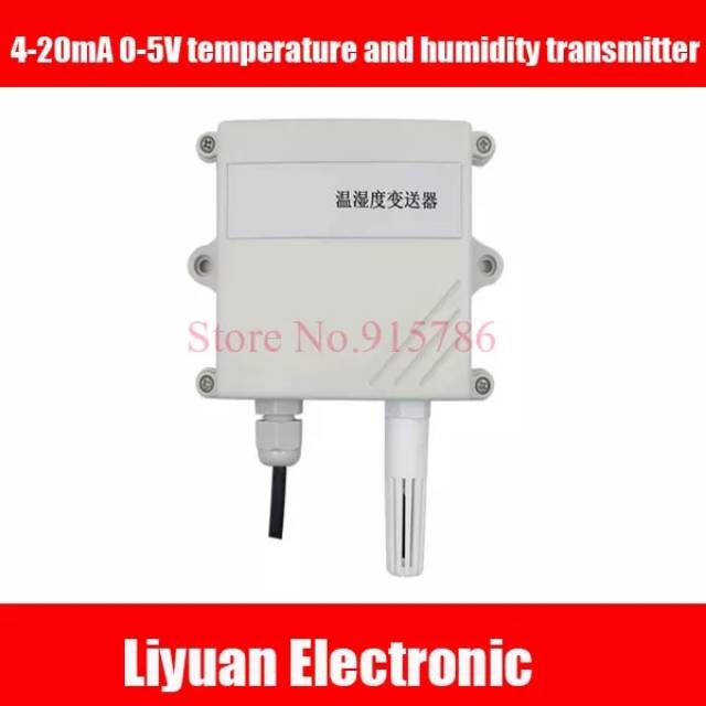 Jual temperature humidity transmitter 4-20mA analog sensor 0-5V ...