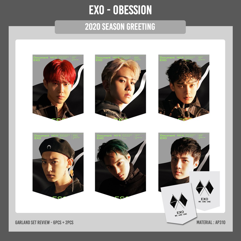 Jual EXO Obession Garland / Bunting Flag | Shopee Indonesia