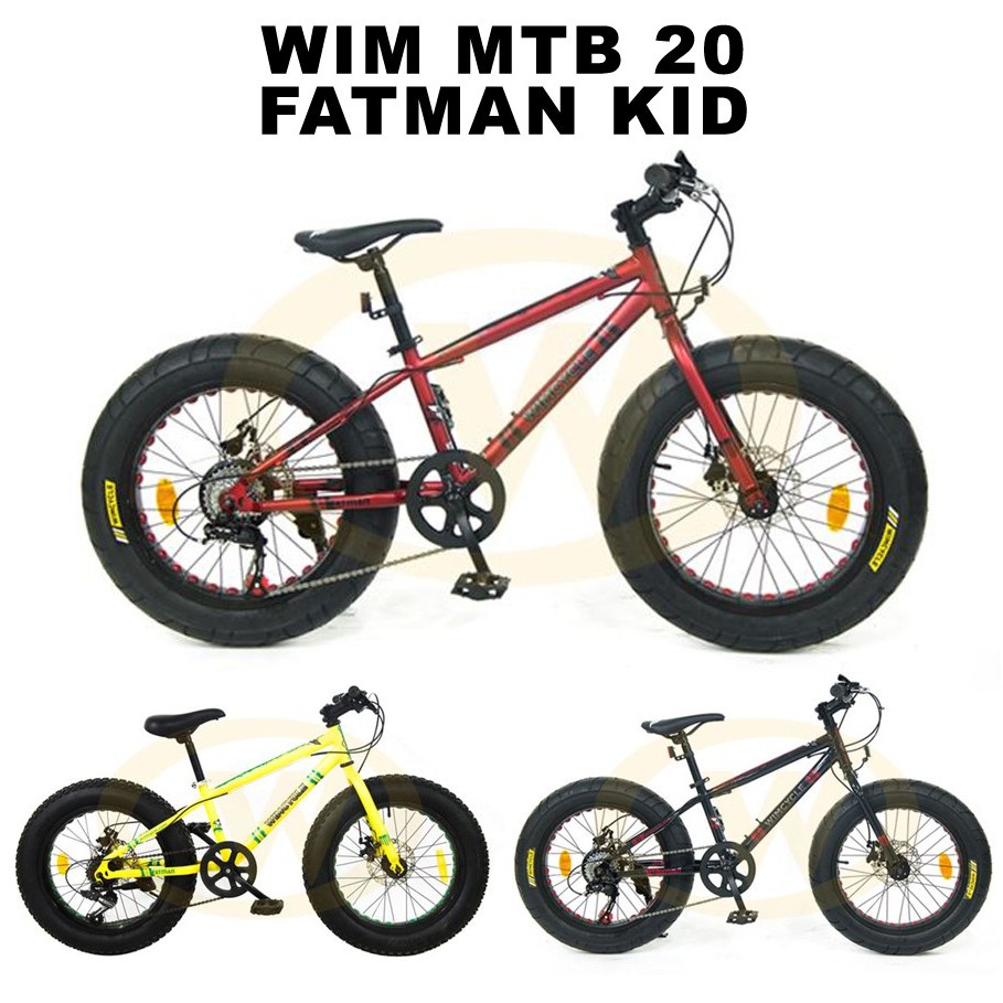 Jual FREE GIFT SEPEDA WIM MTB UKURAN 20 FATMAN KIDS 1.0 | Shopee Indonesia