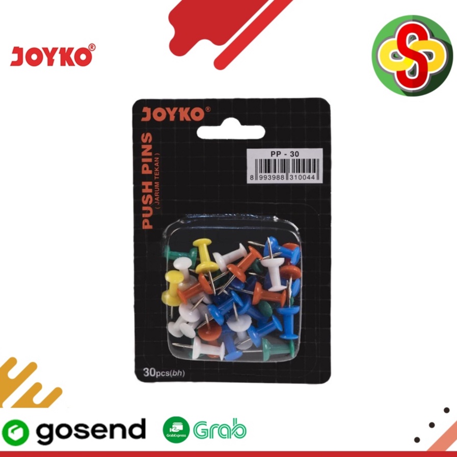 Jual Push Pin / Jarum Tekan / Paku Pin Joyko PP-30 | Shopee Indonesia