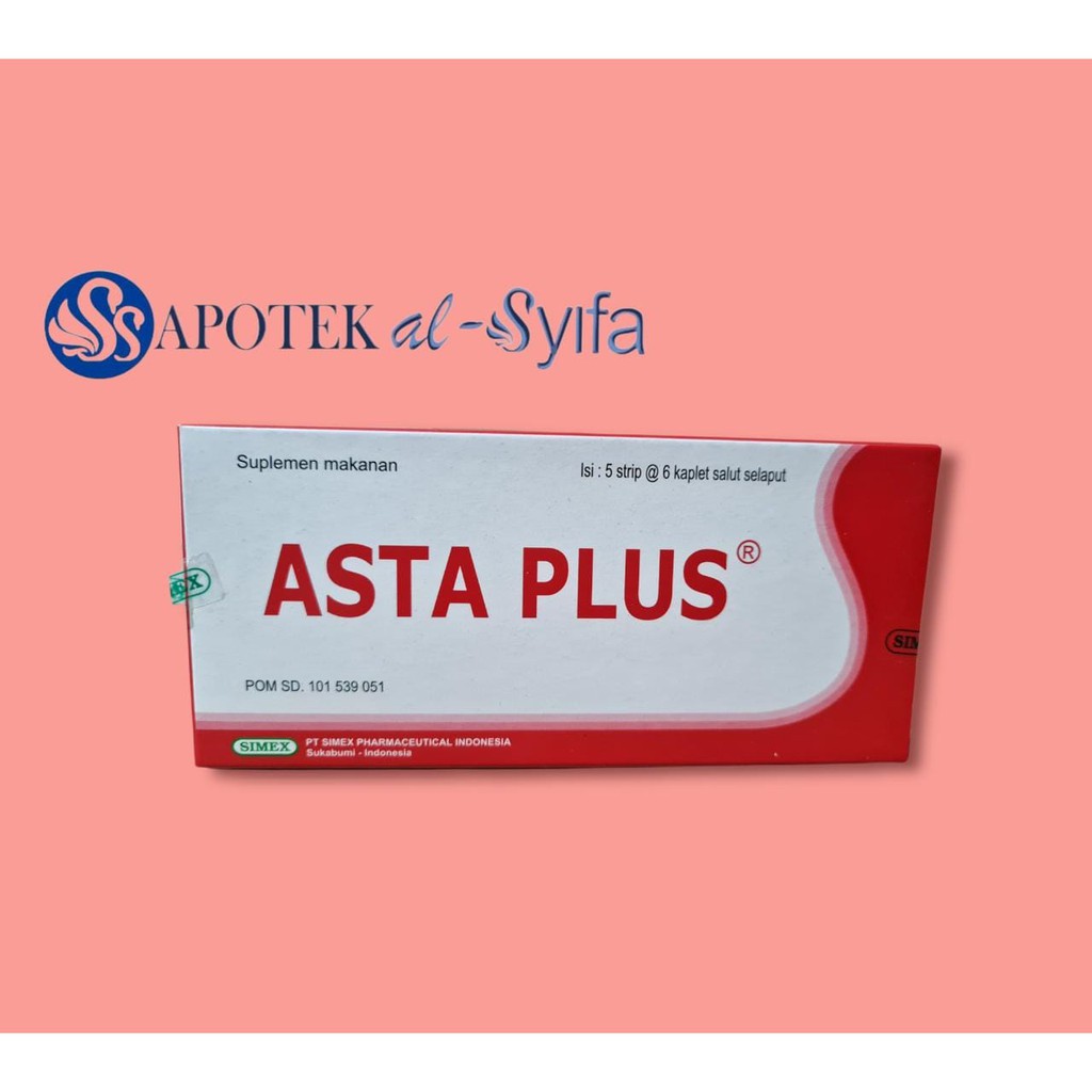 Jual Asta Plus Suplemen (1 strip isi 6 kaplet) | Shopee Indonesia