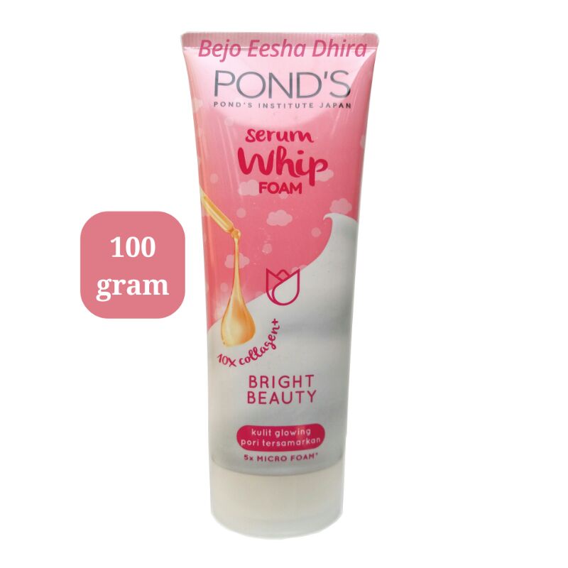 Jual Pond's Serum Whip Foam Bright Beauty 100 Gram Collagen Glowing ...