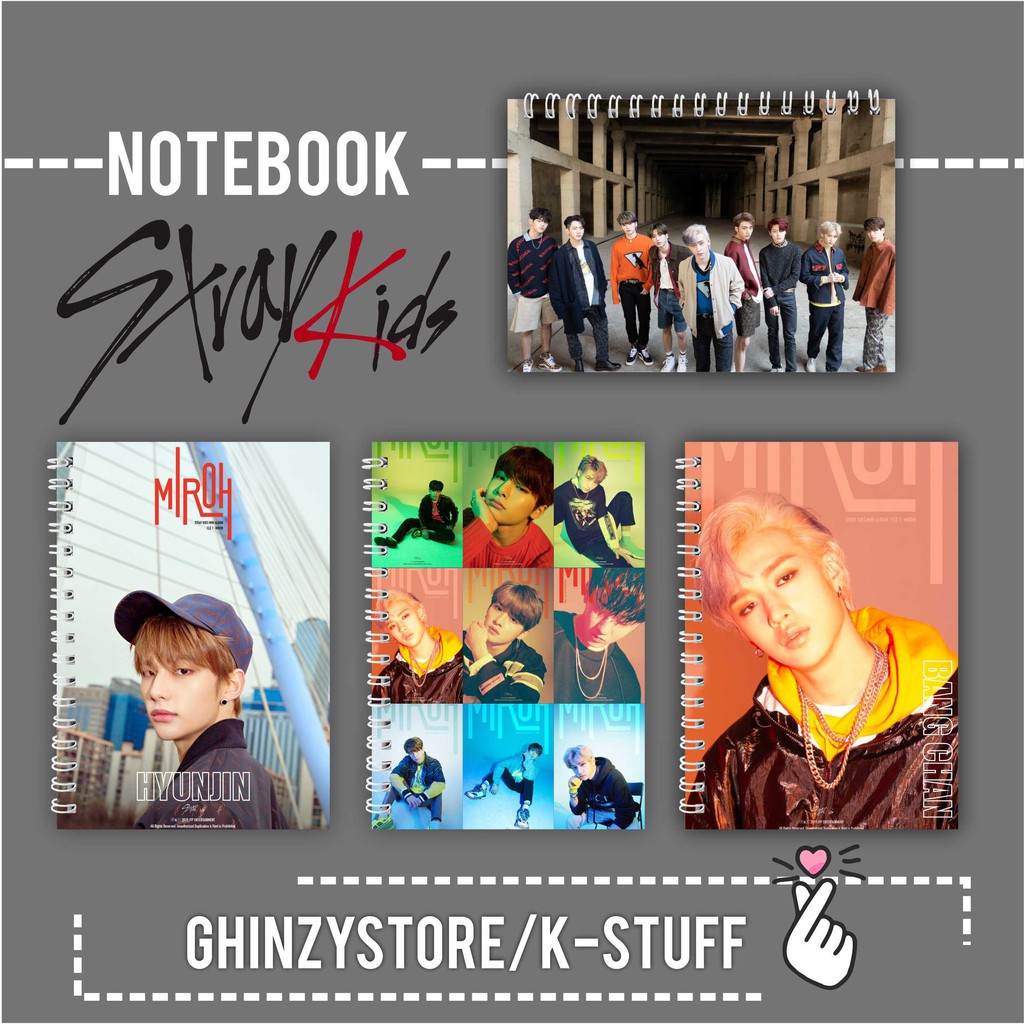 Jual Notebook A6 KPOP Stray Kids Miroh Bang Chan Felix Han Hyunjin IN ...
