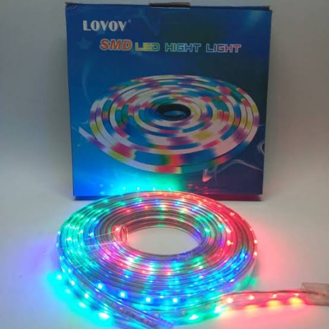 Jual Lampu LED RGB Lovov rope light 10 meter (Warna-warni) | Shopee ...