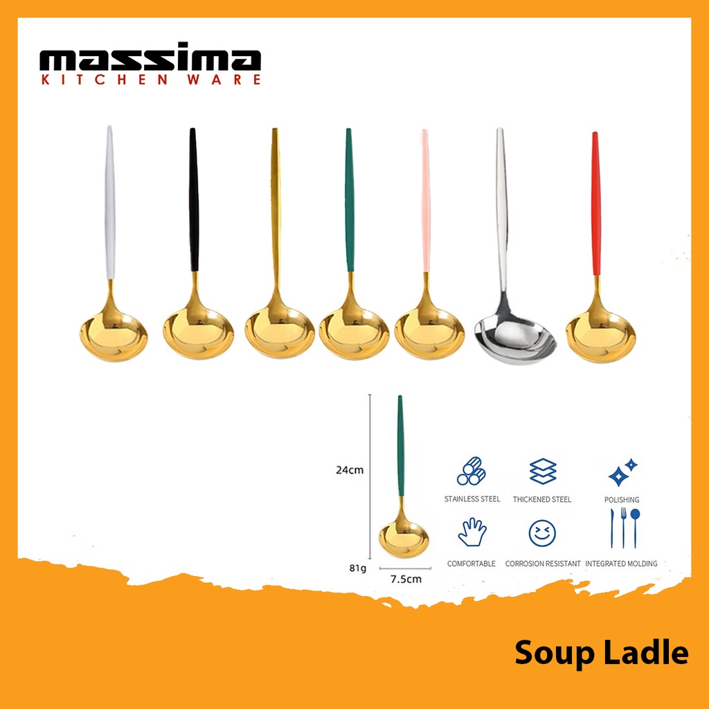 Jual Stainless Steel Soup Ladle Sendok Sayur Kuah Sop | Shopee Indonesia