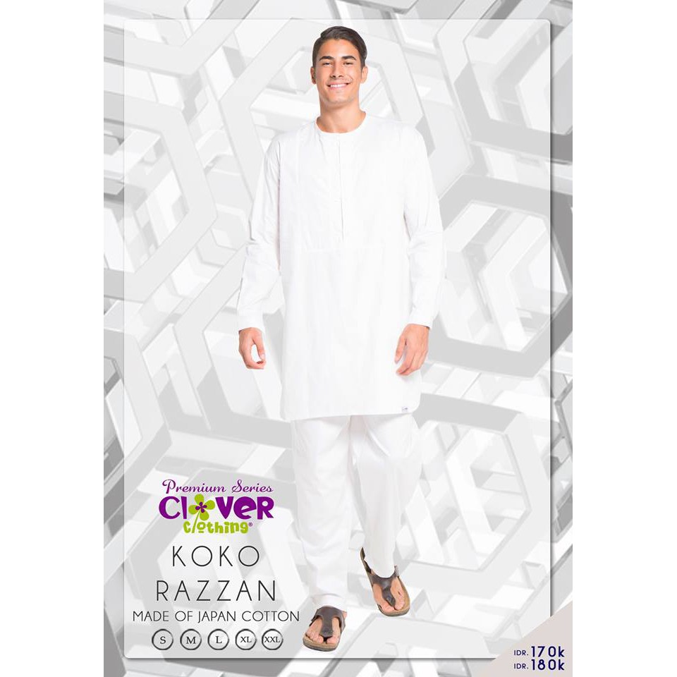 Jual Koko RAZZAN White Series | Shopee Indonesia