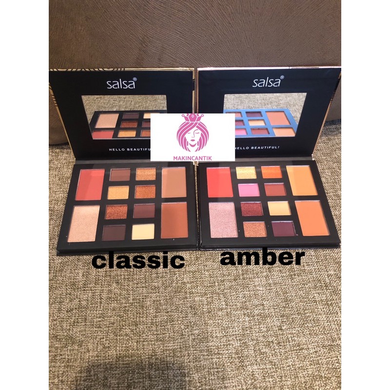 Jual Salsa Rhapsody Makeup Face Eyeshadow Palette Classic Amber ...