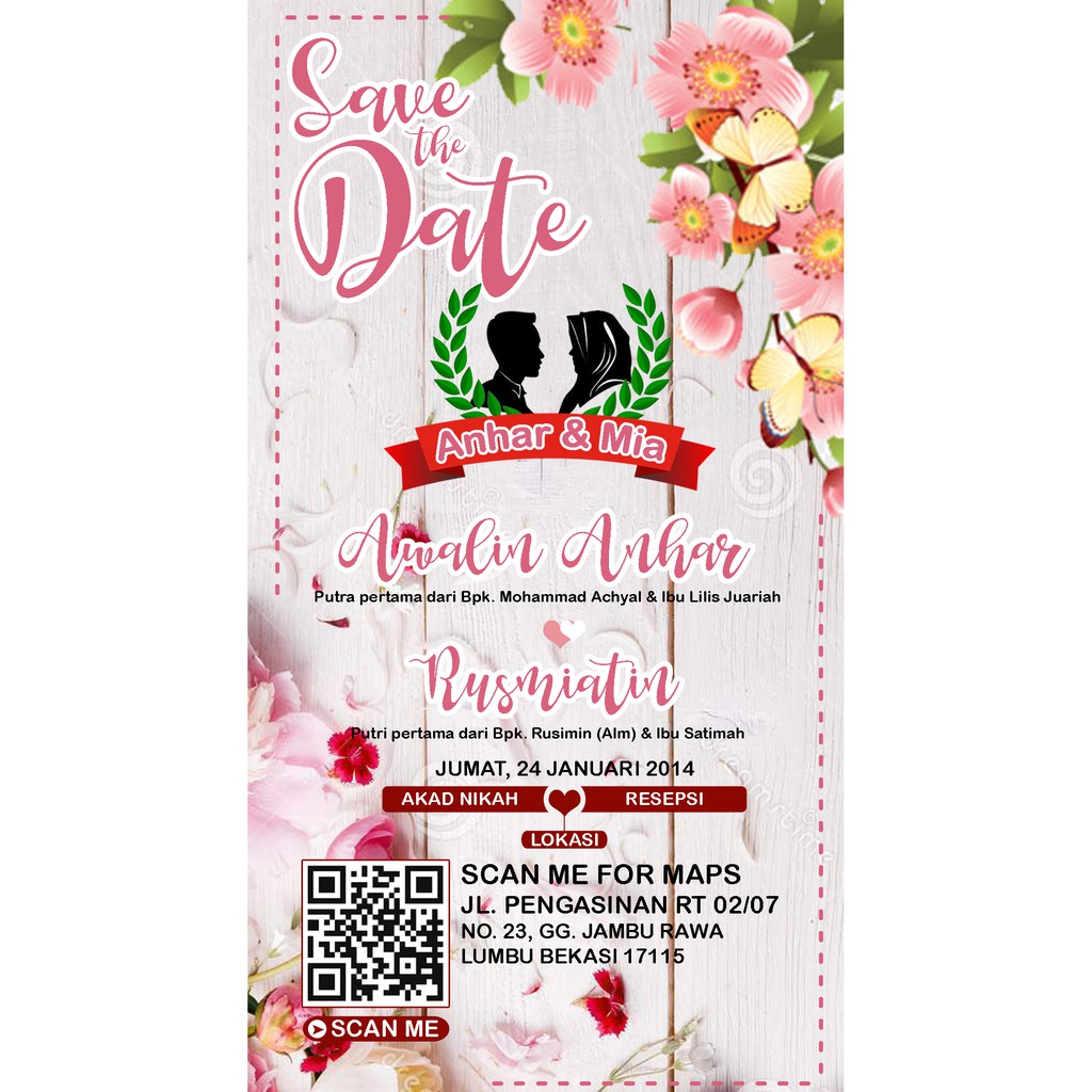 Jual Jpg undangan digital pernikahan UNDANGAN DIJITAL WA UNDANGAN JPG ...