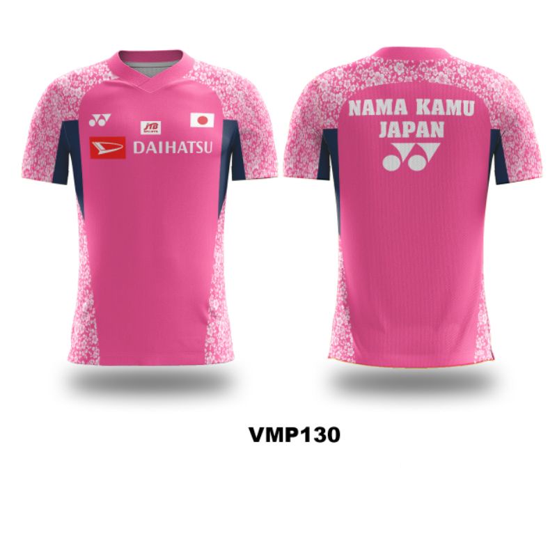 Jual Kaos Jersey Badminton Bulutangkis Jepang Kustom Fullprint VMP130 ...