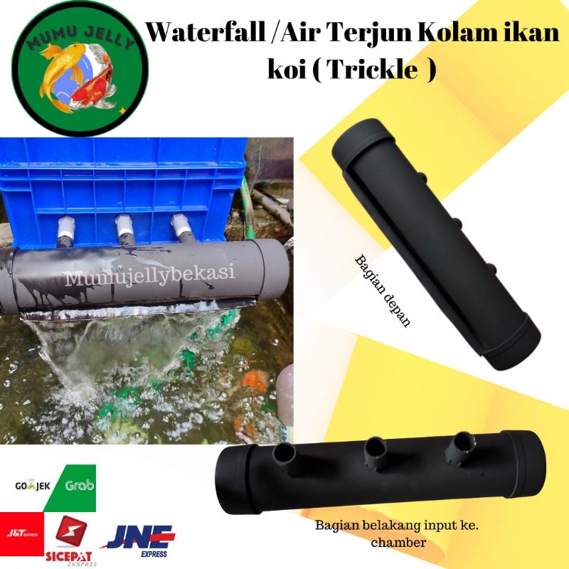 Jual WATERFALL KOLAM KOI AIR TERJUN PANCURAN kolam Koi - 3 input 1 ...