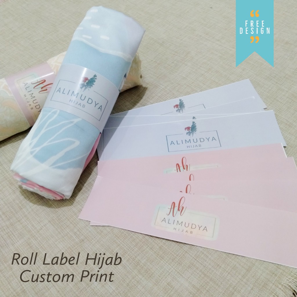 Jual Roll Label Hijab / Roller Custom Print | Shopee Indonesia