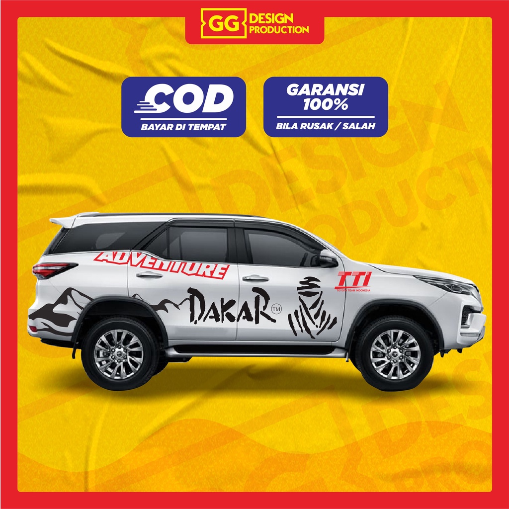 Jual stiker toyota all new fortuner rally dakar keren | Shopee Indonesia