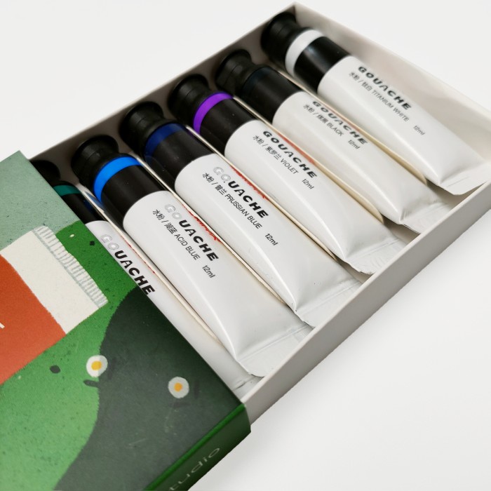 Jual Cat Gouache Set 12 Warna Isi 12ml Bartega x Miya Himi | Shopee ...