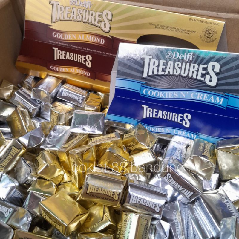 Jual DELFI TREASURES 9GR, COKLAT DELFI TREASURE 9 GRAM GOLDEN ALMOND ...