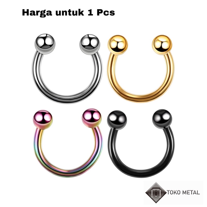 Jual ANTING TITANIUM ROSSI/PIERCING C UNTUK PRIA & WANITA [TOKO METAL ...
