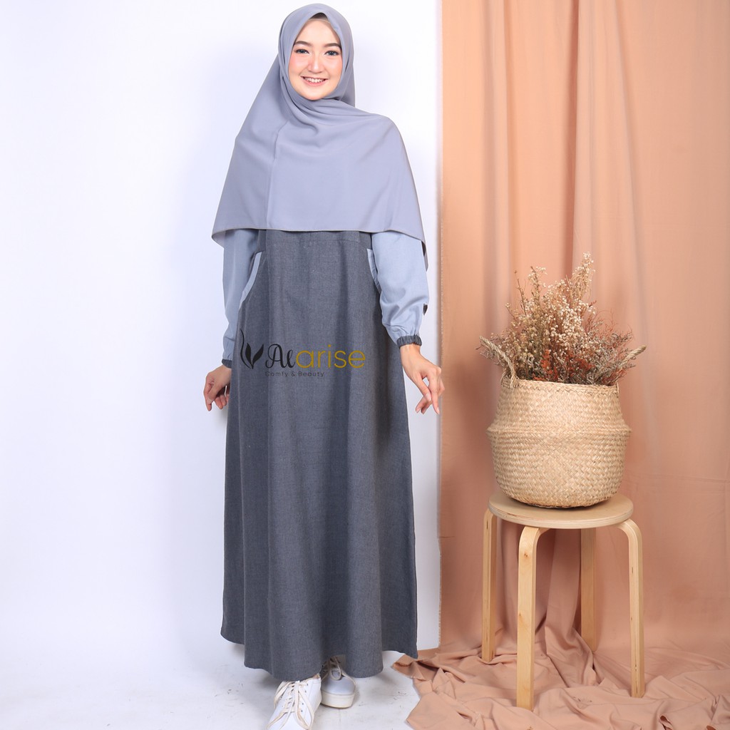 Jual Gamis Tazkia / BISA COD / Gamis Casual / gamis busui murah / gamis ...