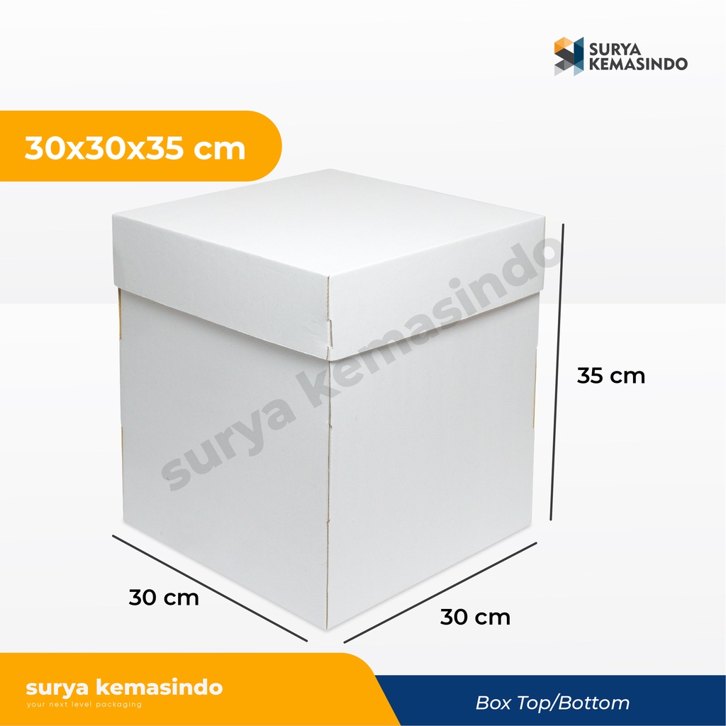 Jual Depo Box 30x30x35 cm (Pelangi 4 Top/Bot) Tart/Puding/Kardus/Karton ...