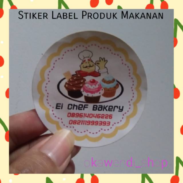 Jual STIKER LABEL PRODUK / STIKER KEMASAN / LABEL MAKANAN Design El ...