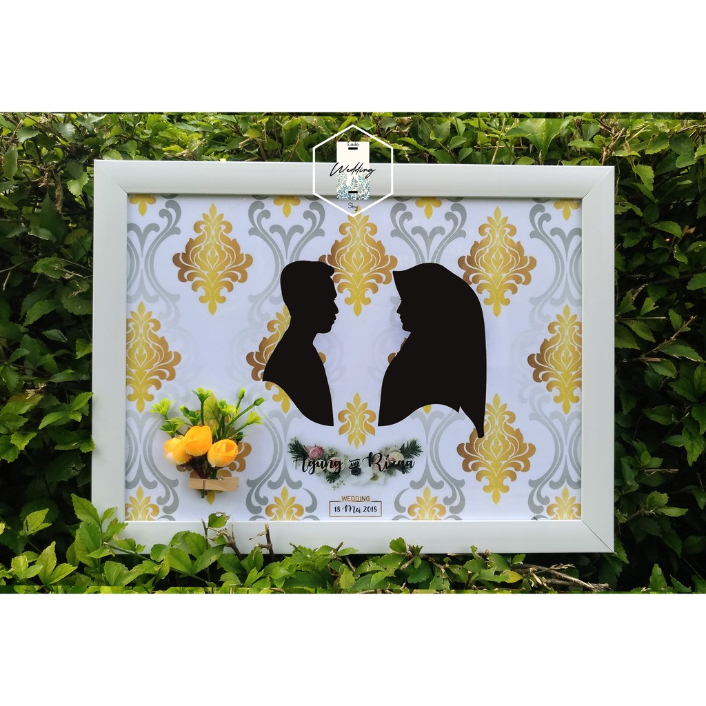 Jual KADO BINGKAI WEDDING / MAHAR AKAD NIKAH - Wedding Siluet Gift ...