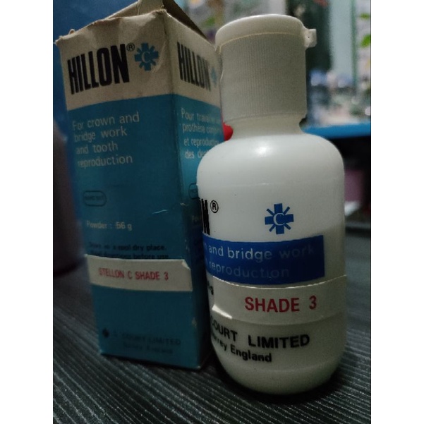 Jual Hillon Stellon Powder Self Curing crown and bridge 56g shade 2,4,9 ...