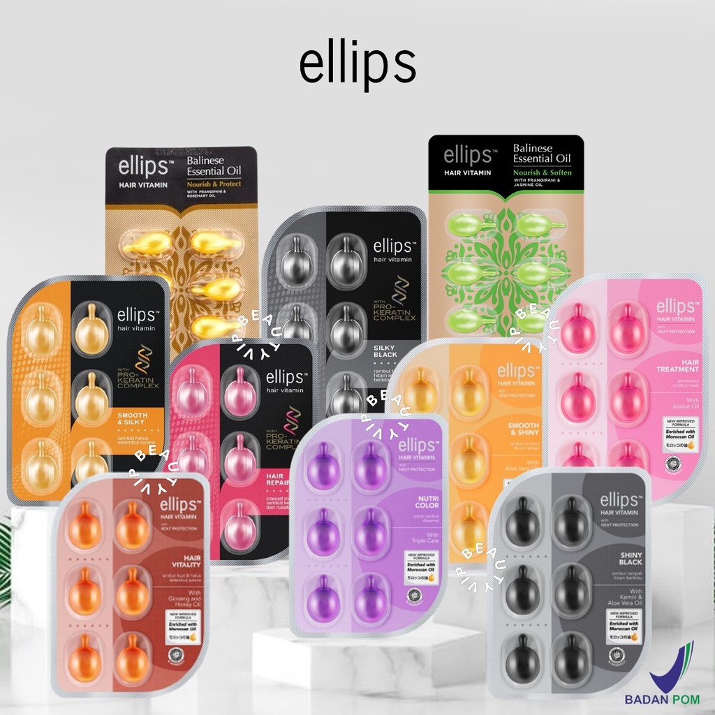 Jual ELLIPS Hair Vitamin Blister (isi 6 Butir) | Balinese Essential Oil ...