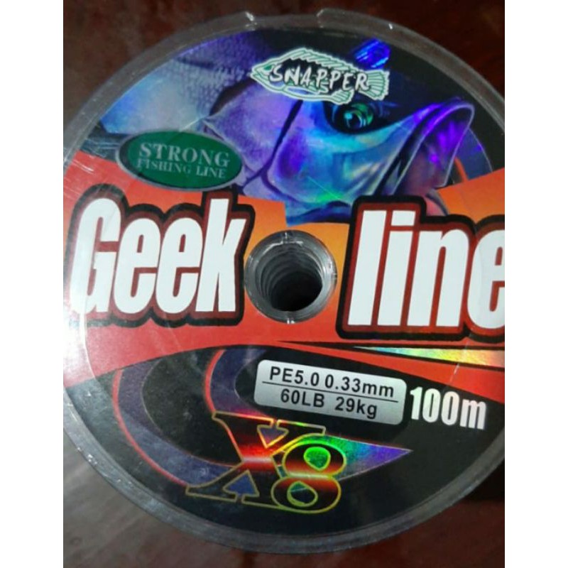 Jual PE Super kuat Snapper Geek Line X8 | Shopee Indonesia
