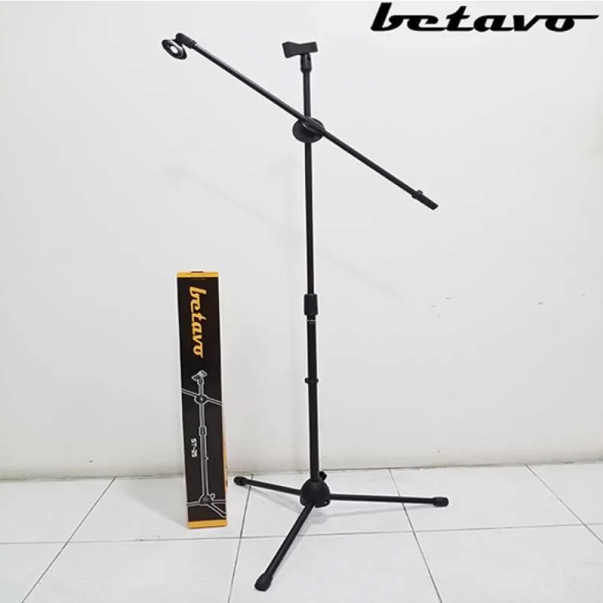 Jual Stand Mic BETAVO ST-25 ST25 ST 25 Lantai Kaki 3 Tiang Mic Cagak Mic Tripod | Shopee Indonesia