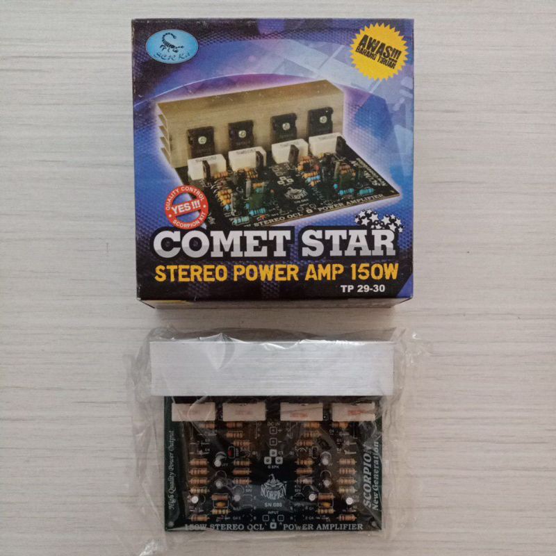 Jual Kit Comet Star Stereo Power Amp 150 Watt Scorpion | Shopee Indonesia
