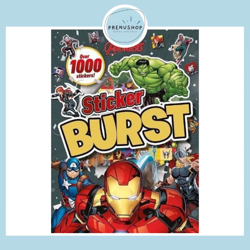 Jual Sticker Book Marvel Avengers Sticker Burst (over 1000 stickers ...