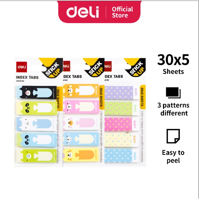 Jual Deli Memo Indeks - Paper Index Tabs EA64002 (Set) | Shopee Indonesia