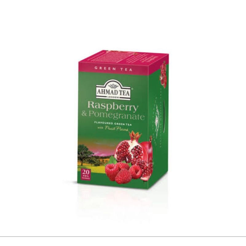 Jual ahmad tea raspberry pomegranate per box isi 12 sachet/teh ...
