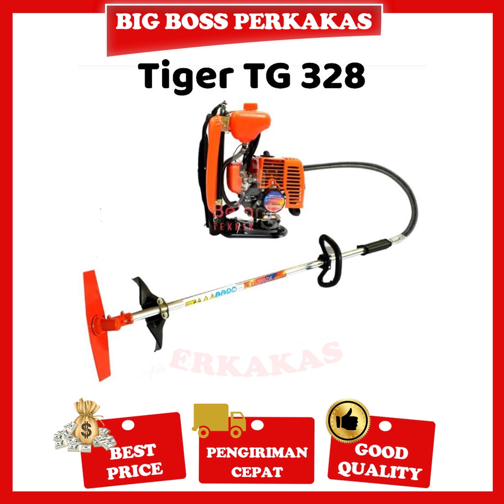 Jual Tiger Mesin Potong Rumput Gendong TG 328 Brush Cutter 2 Tak TG328 ...