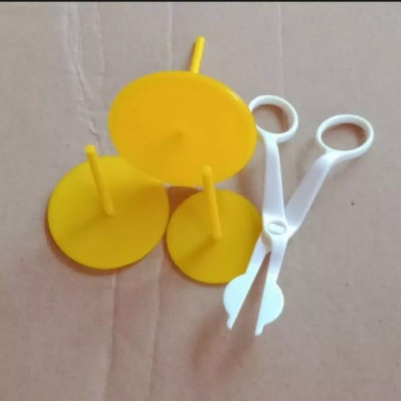 Jual 1 set paku mawar 1 pcs gunting mawar kue / alat dekorasi kue ...