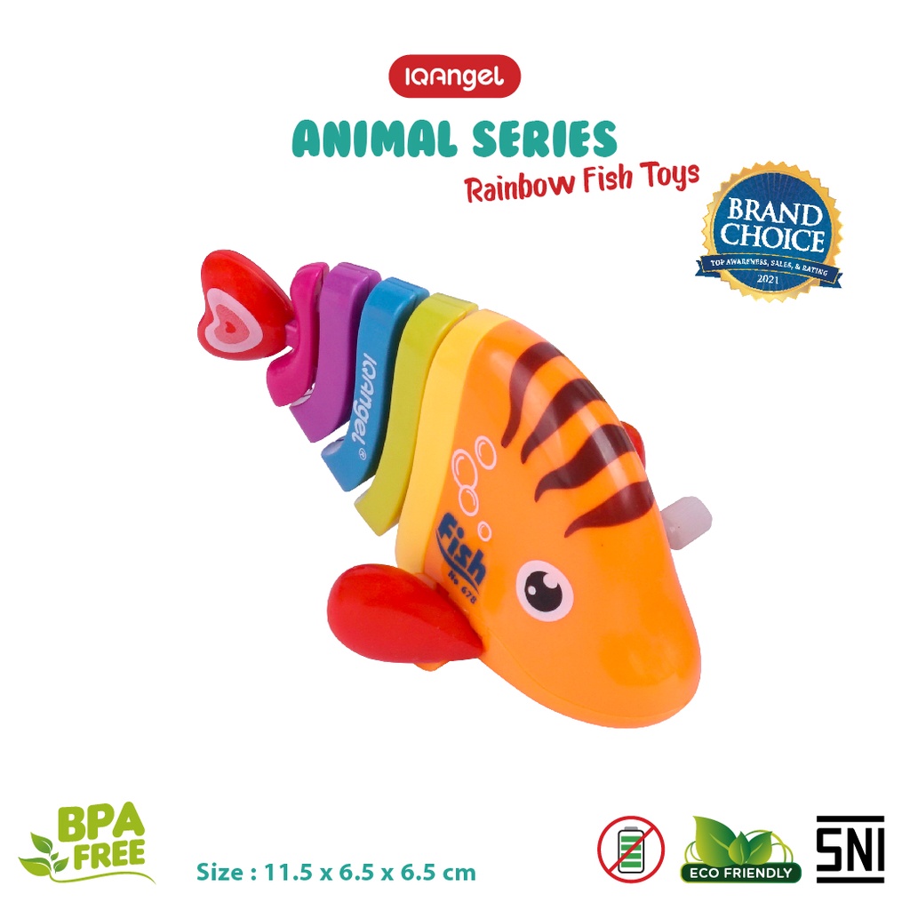 Jual IQAngel Rainbow Fish Toys / Mainan Putar Bayi / Mainan Ikan Ikanan ...
