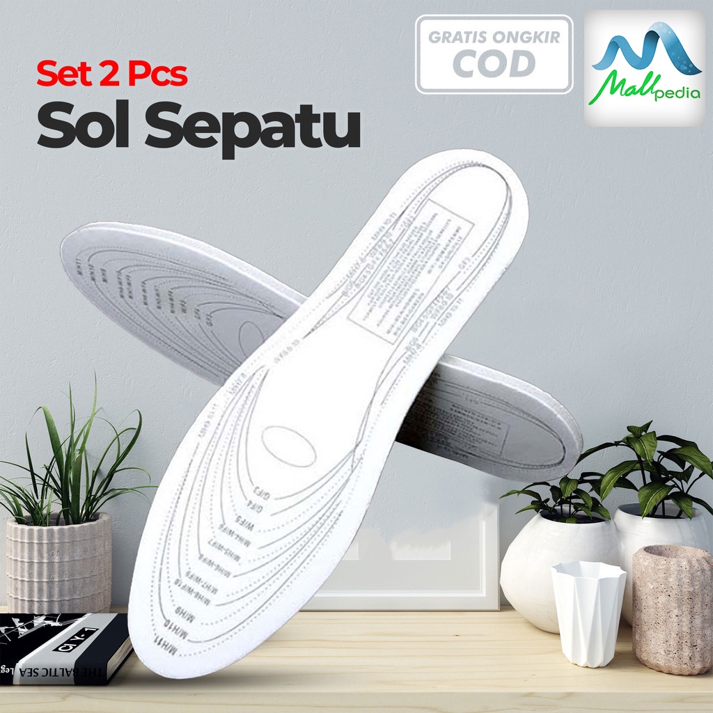 Jual M1 Set 2pcs Sol Sepatu Unisex Memory Foam Insole Sepatu Wanita ...