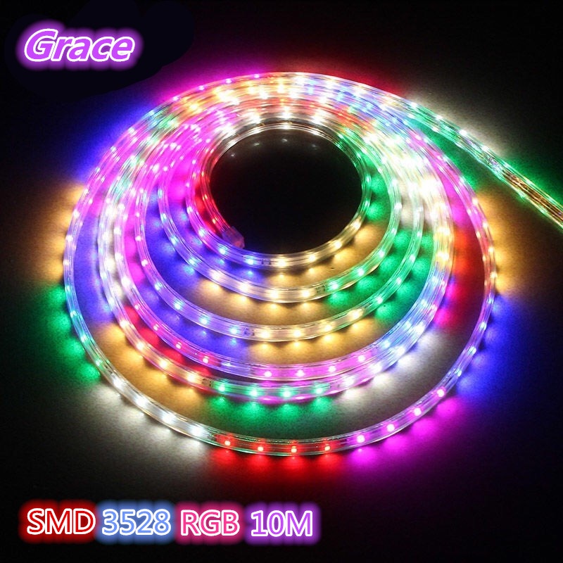 Jual 10M RGB LAMPU LED STRIP SELANG 3528 2835 220v 10M METER OUTDOOR ...