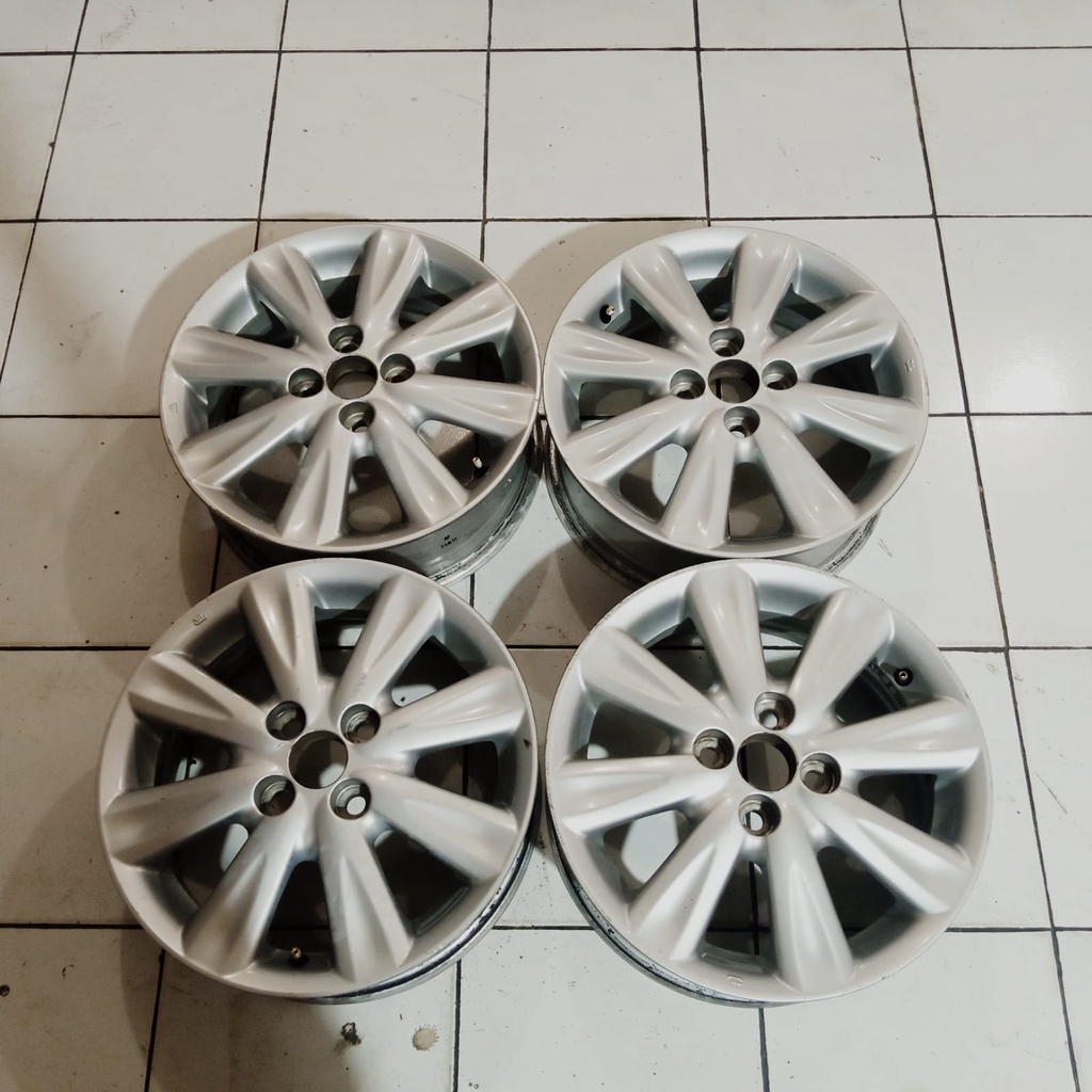Jual Velg pelek velek Mobil Bekas Copotan Mobil Yaris Palang 8 RIng 15 lebar 5,5 PCd 4x100 et 45 ...