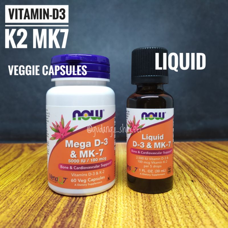 Jual Now Mega D3 MK7 5000 IU 180 mcg - Liquid D3 MK7 30 ml | Shopee ...