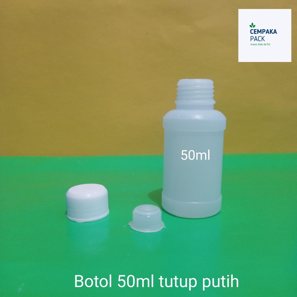 Jual (100 pcs)50cc 50 cc 50ml 50 ml / Botol plastik / Botol tetes ...
