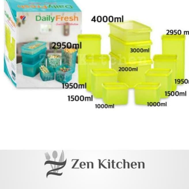 Jual Promo Toples 1 set Daily fresh model Tupperware Tuperware Tuper ...
