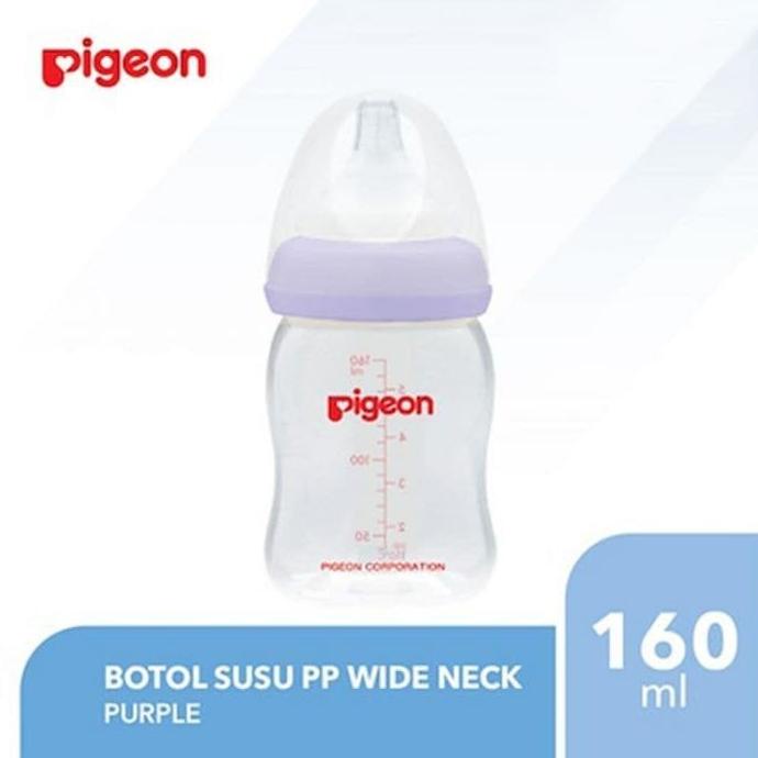 Jual Pigeon Botol Susu Wide Neck Peristaltik Plus 160 ml - Tanpa Dus | Shopee Indonesia