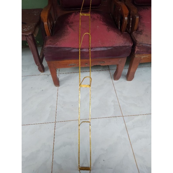 Jual rak helm susun 5 panjang 100cm warna gold | Shopee Indonesia