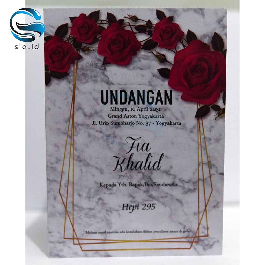 Jual Undangan Pernikahan Undangan Hepi 295 / Blanko Hepi 295 / Undangan ...