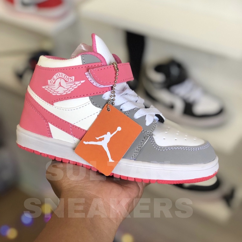 Jual sneakers sepatu JORDAN anak usia 2-9 tahun warna navy putih merah ...