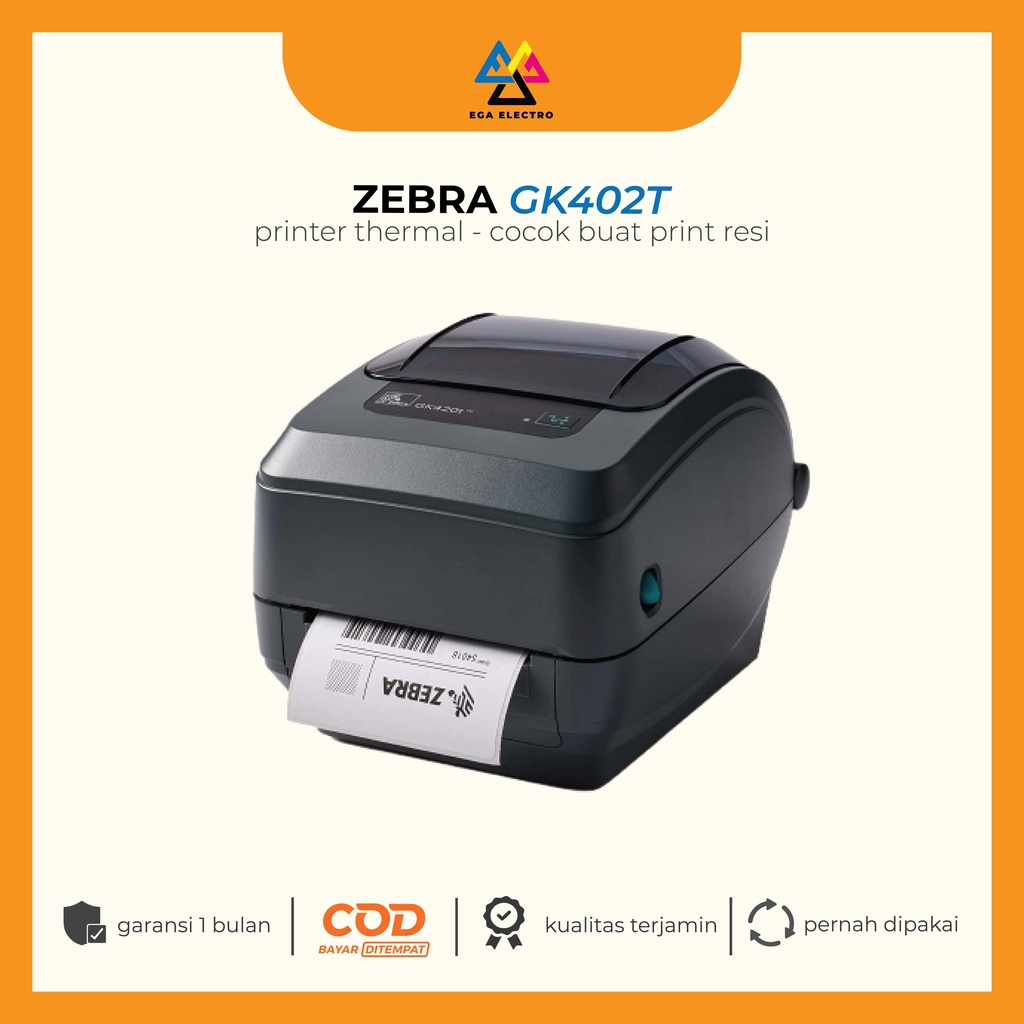 Jual Printer Thermal ZEBRA GK420T | Printer Resi | Printer Barcode | Shopee Indonesia