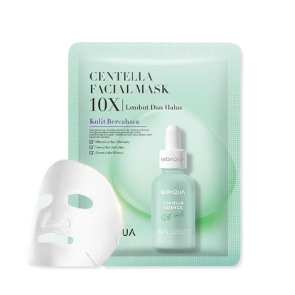 Jual [BPOM] BIOAQUA Sheet Mask 10x The Effect Mask 28ml - Masker Wajah Bio Aqua | Shopee Indonesia