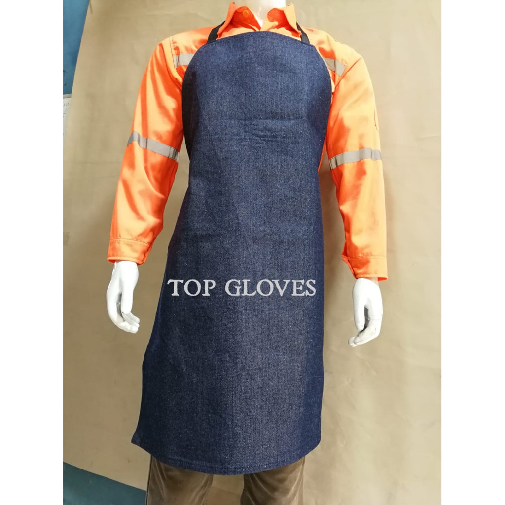 Jual Apron Dada Jeans - Celemek Pelindung Dada Ukuran 60 x 90cm - WARNA ...