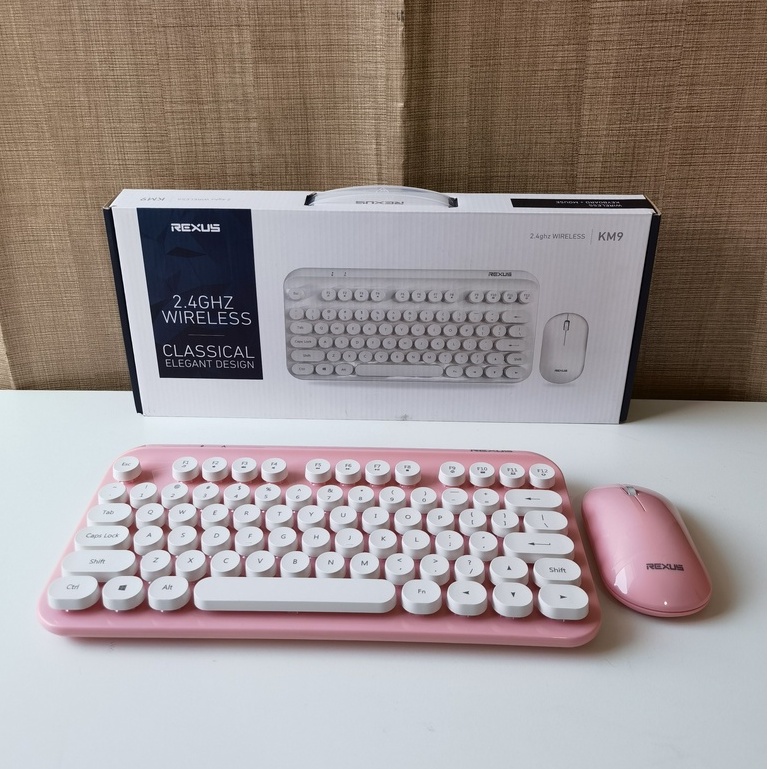Jual Rexus 2.4Ghz Wireless Keyboard and Mouse Combo Classical (RX-KM9 ...
