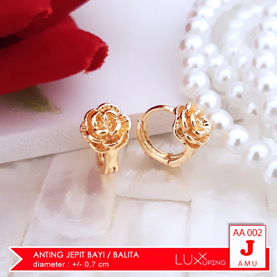 Jual AA 002 Anting Cetik Bayi Murah Anting Balita Diameter Kecil Giwang Bayi Emas Imitasi Anting ...